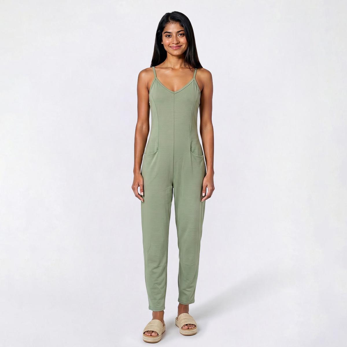 Click here for Juniors No Comment French Terry Slouchy Jumpsuit w... prices
